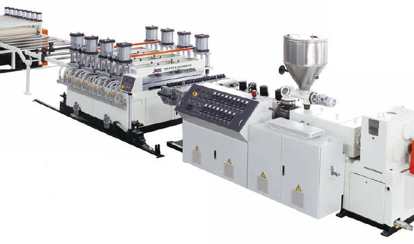 JWELL PVC Semi Skinning Co Extrusion Foam Wpc PVC Board Making Machine