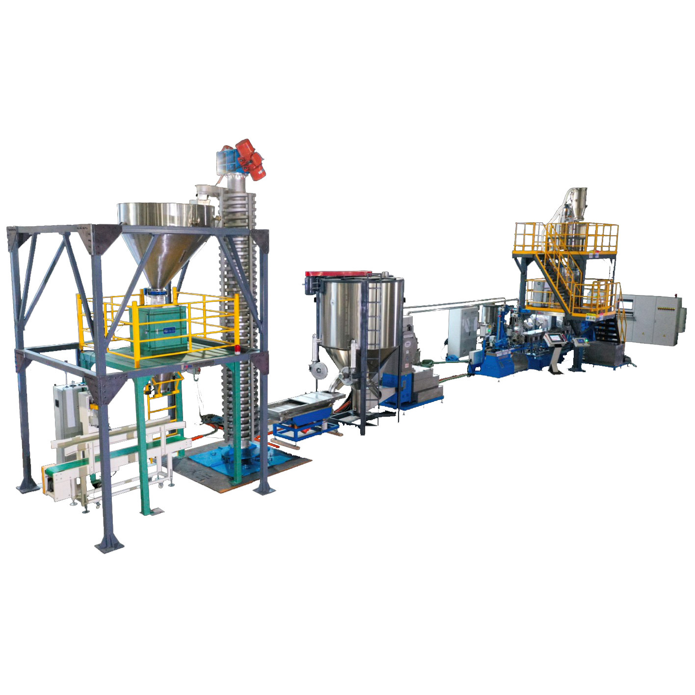 1000kg/h PLA PBAT Starch Filled Bio Plastic Compounding Line